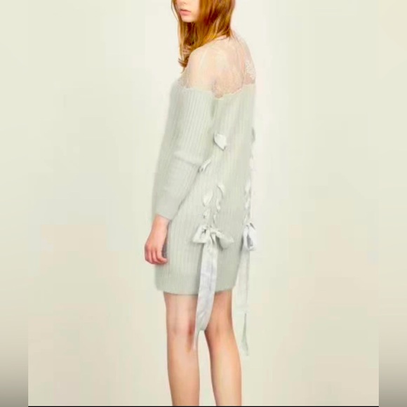 Snidel | Dresses | Snidel Women Soft Blue Tunic Sweater Dress | Poshmark